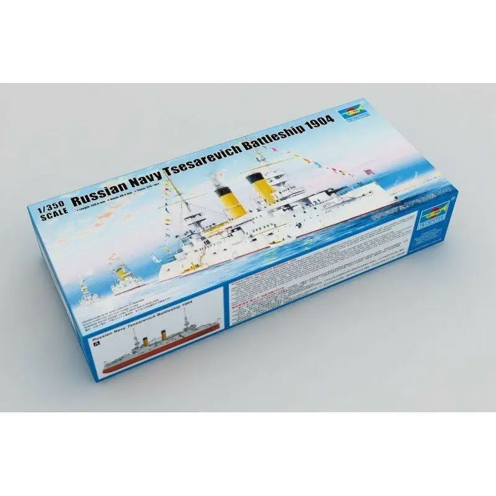 Trumpeter 05338 1/350 Russian Navy Tsesarevich Battleship 1904 - Scale ...