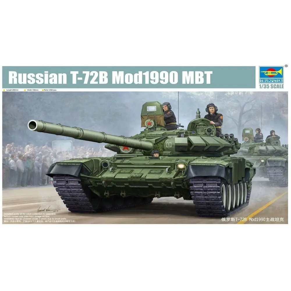 Trumpeter 05564 1/35 Russian T-72BM Mod.1990 - Scale Model Kit ...