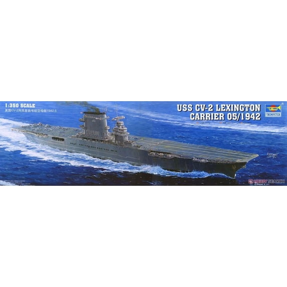 Trumpeter 05608 1/350 U.S.Navy Aircraft Carrier CV-2 Lexington 05/1942 ...