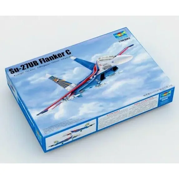 Trumpeter 1/144 03916 Russian Su-27UB Flanker-C Assembly Model Kit ...