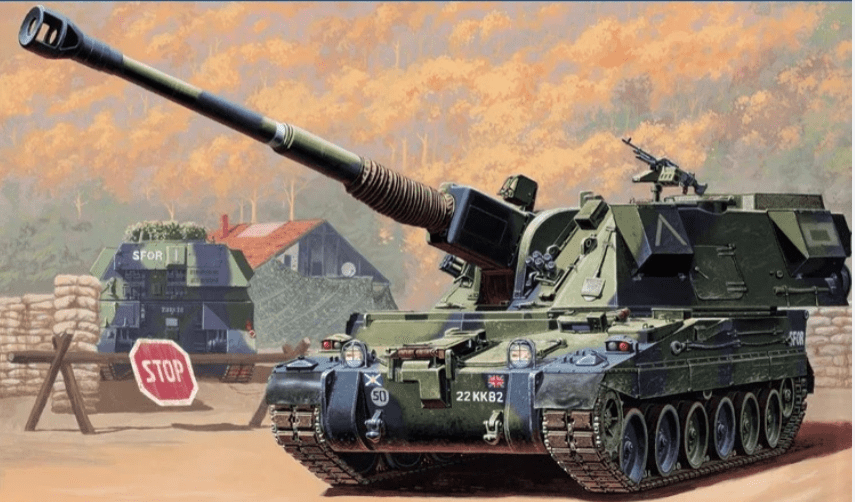 Trumpeter 1/35 00324 British 155mm AS-90 Self-Propelled Howitzer ...