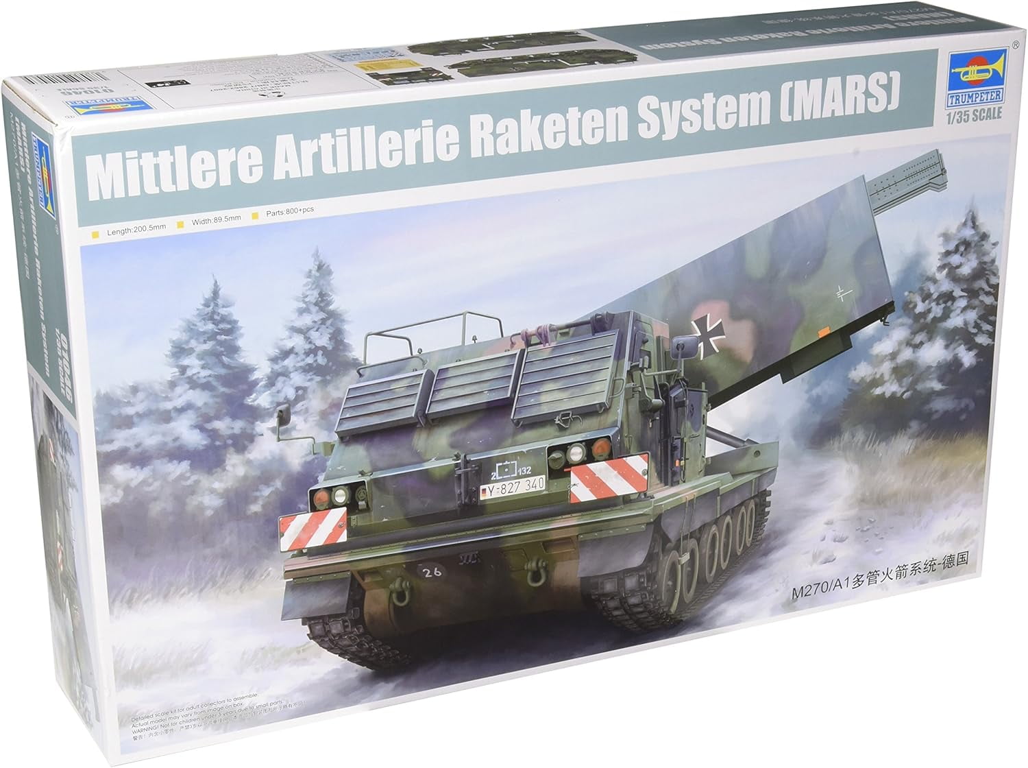 Trumpeter 1/35 01046 M270/A1 Mittlere Artillerie Raketen System ...