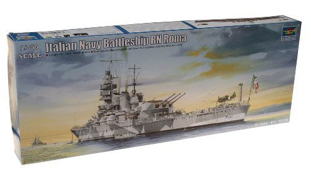 Trumpeter 1/350 Scale RN Roma Italian Navy Battleship - Walmart.com