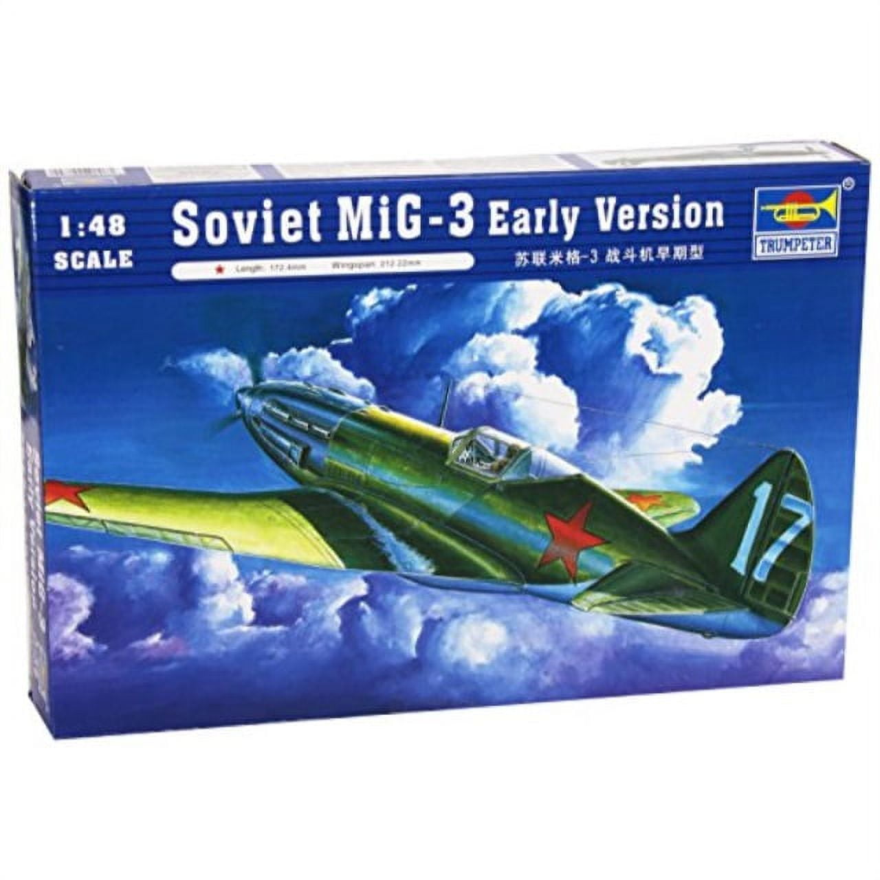 Trumpeter 1/48 MiG3 Early Version Soviet Fighter Model Kit - Walmart.com