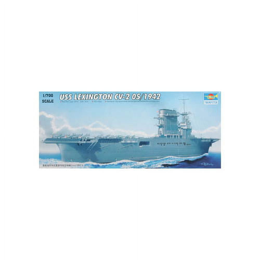 Trumpeter 1/700 USS Lexington CV2 Aircraft Carrier May 1942 Model Kit ...