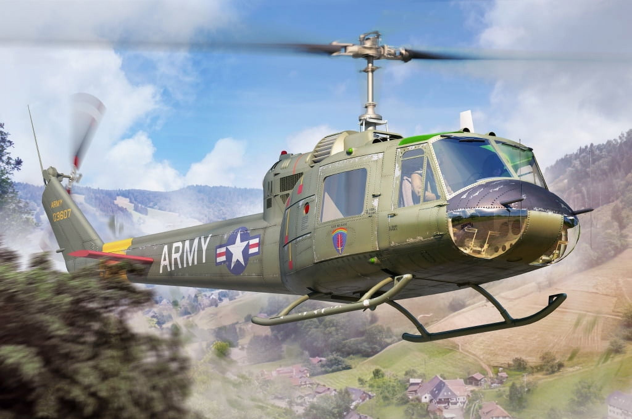 Trumpeter Models UH1B Huey Helicopter New - Walmart.com