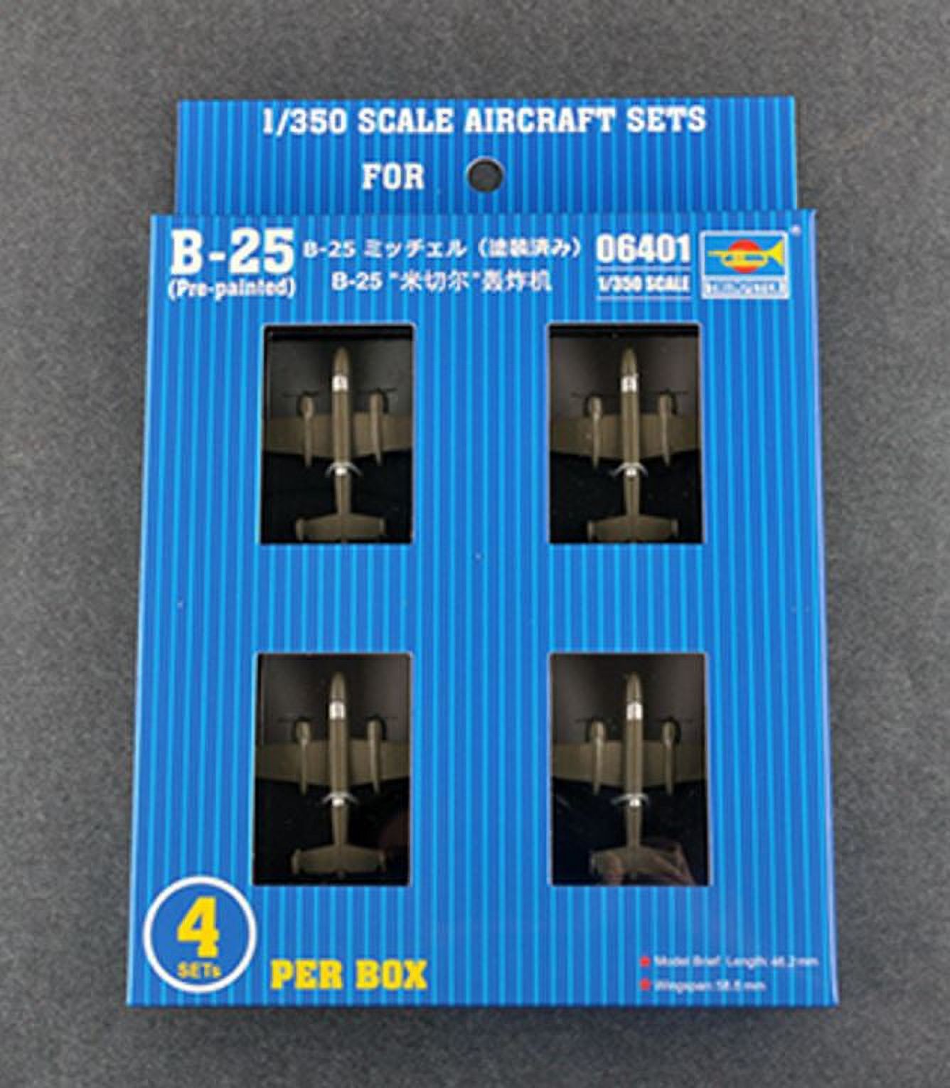 Trumpeter 6401 B-25 Mitchell Set of 4 1/350 Scale Assembled & Painted Models - Walmart.com