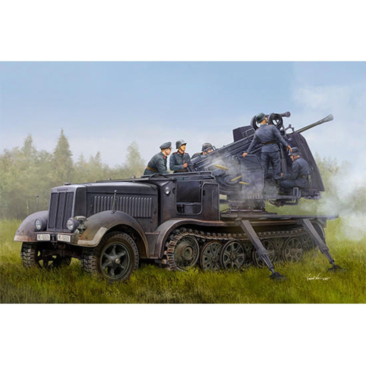 Trumpeter® German FLAK 41 5cm Half-track Self-propelled Anti-aircraft ...