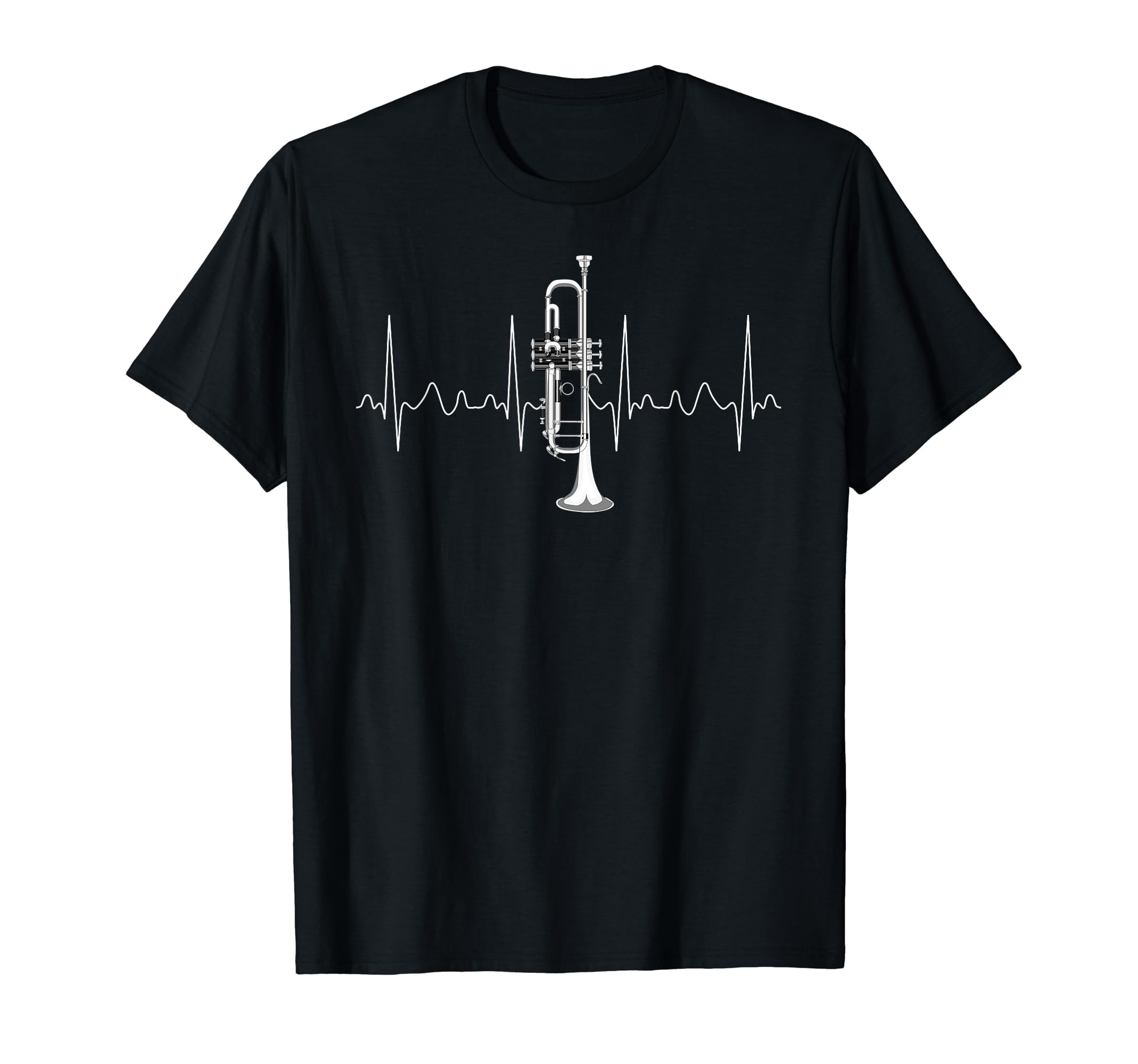 Trumpeter Heartbeat Gift Musical Instrument Trumpet T-Shirt - Walmart.com