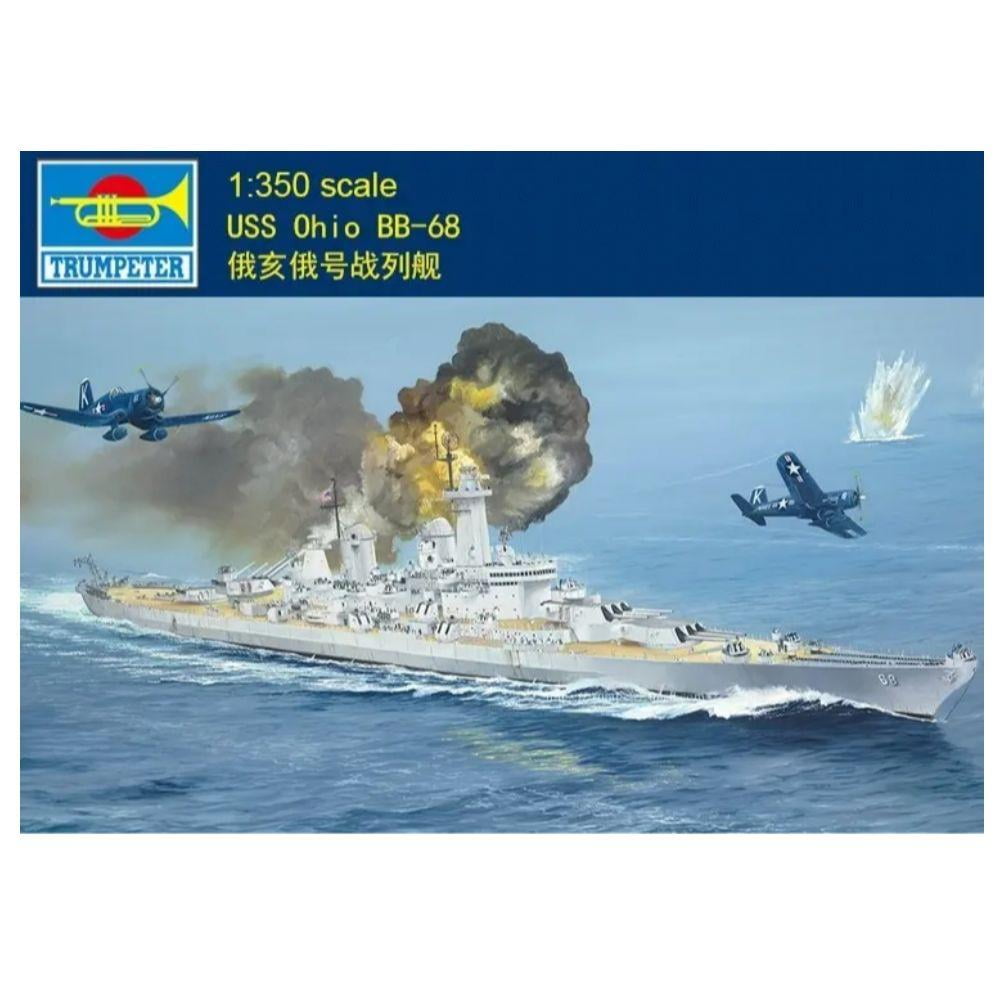Trumpeter MODEL 05373 1/350 Scale USS Ohio BB-68 Battleship Assembly plastics model kit ...