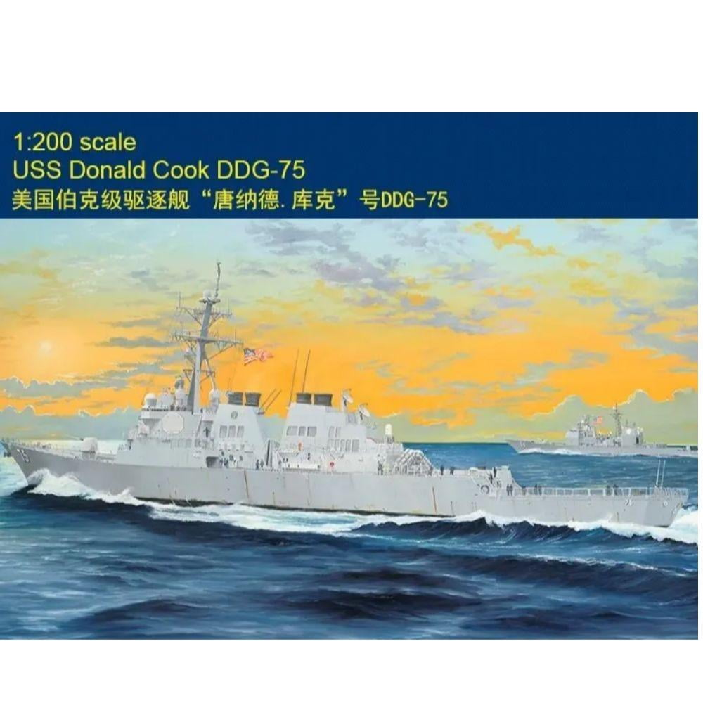 Trumpeter MODEL 62008 1/200 Scale USS Donald Cook DDG-75 Destroyer ...