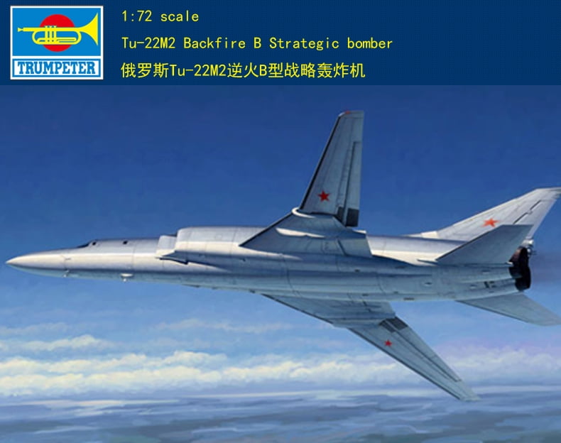 Trumpeter Model Kit - Tu-22M2 Backfire B Plane - 1:72 Scale - 01655 ...