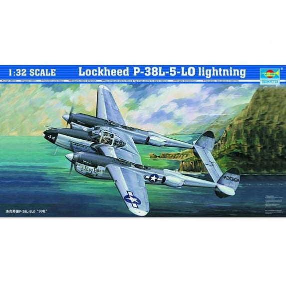 Trumpeter Lockheed P-38L-5-LO Lightning Model, 1:32 Scale, 362 Parts ...