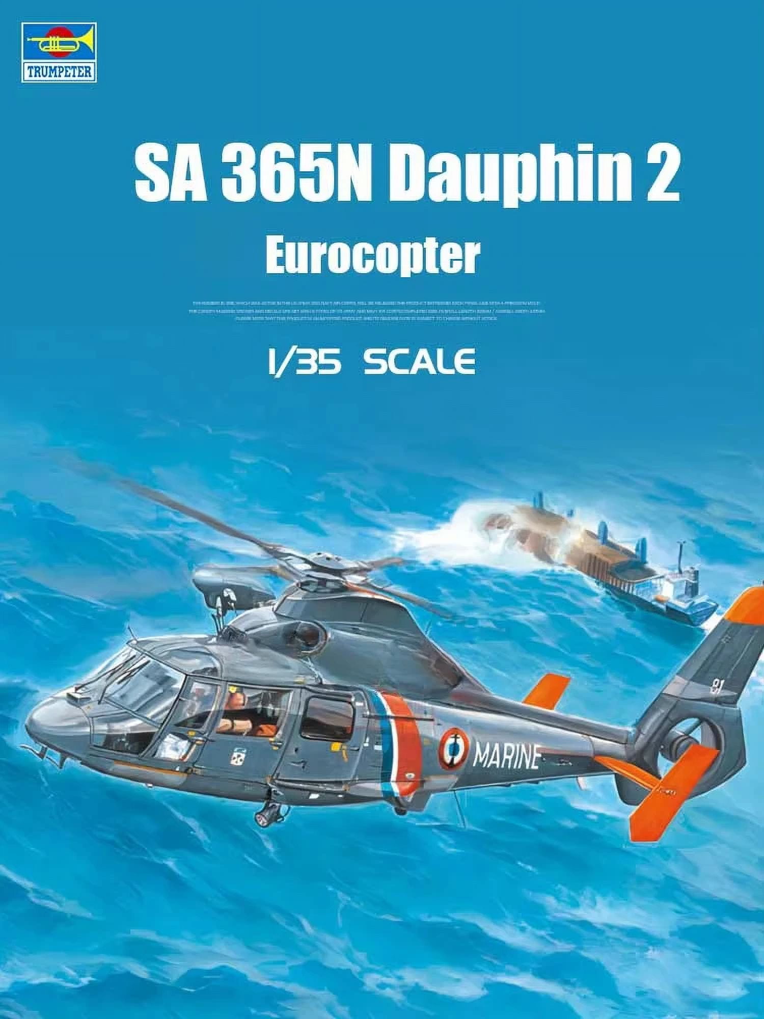 Trumpeter Plastic Assembled Aircraft Model Kit 05106 Eurocopter SA 365N ...