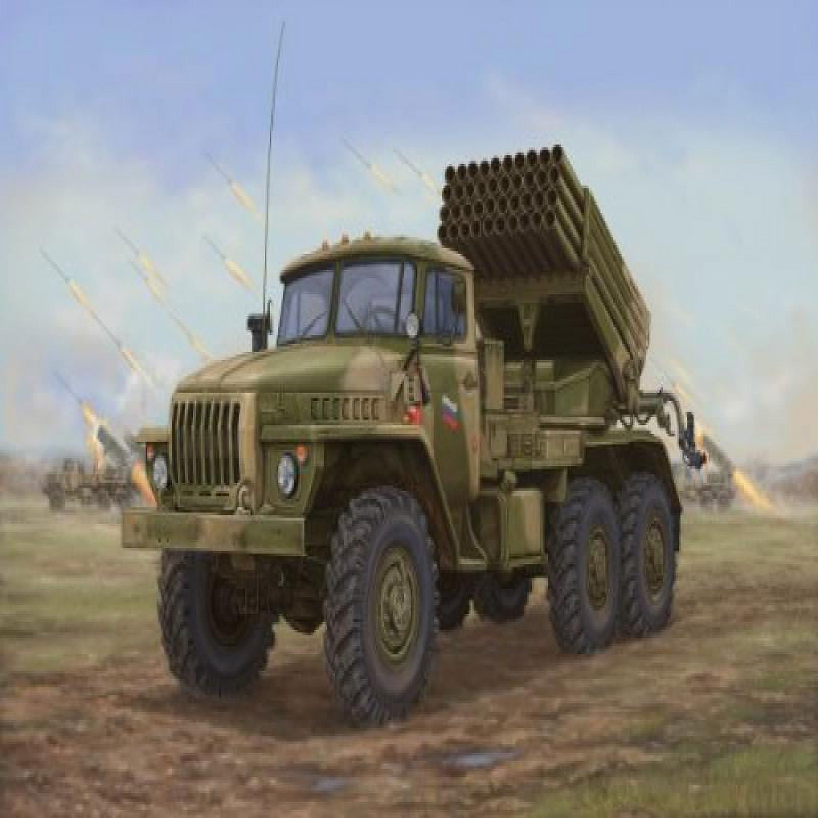 Trumpeter Russian BM-21 Hail Multiple Rocket Launcher Late Version (1/ ...