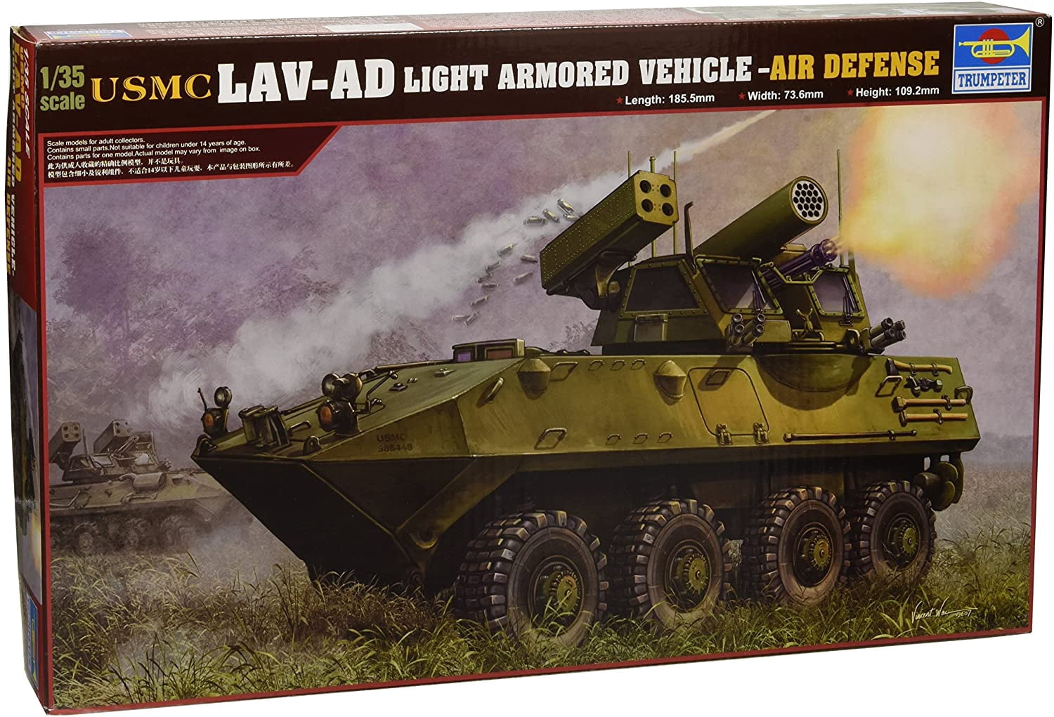 Trumpeter 1/35 USMC LAV-AD Light Armored Air Defense Vehicle - Walmart.com