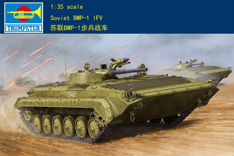 Trumpeter model 05555 1/35 BMP-1 IFV plastic model kit - Walmart.com