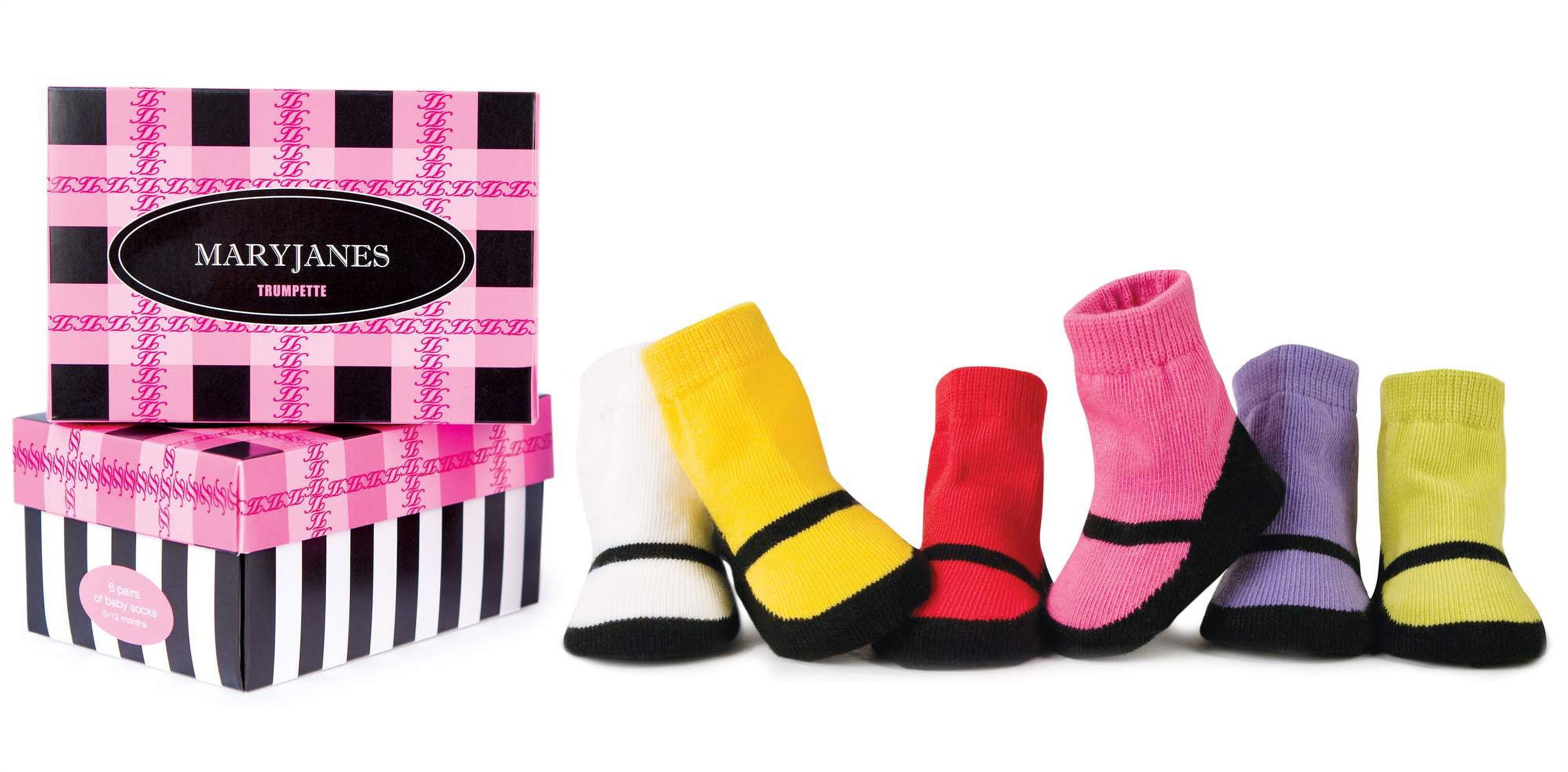 Trumpette Baby Girls Maryjane Bright Socks, 6-Pack - Walmart.com