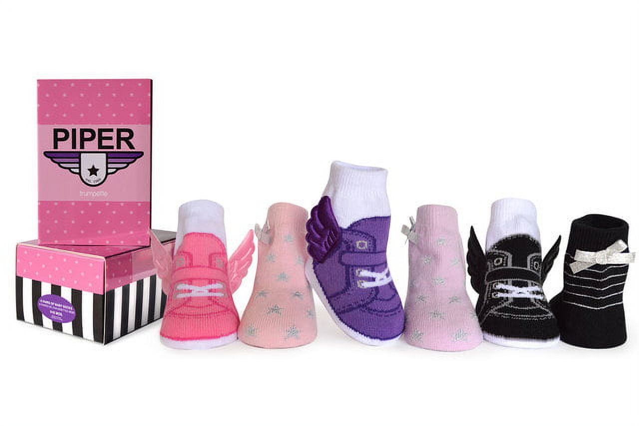 Trumpette Piper Brights Baby Girls 6pk Muli Color Socks Infant Sizes 0 ...