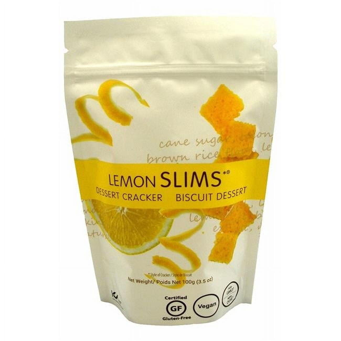 Trumps Food 946c Gluten Free Vegan Lemon Slims Dessert Cracker - 14 per ...