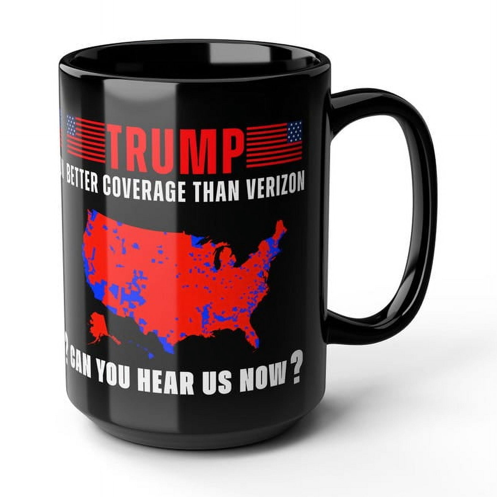 Trumptp Better Coverage Than 5G Patriotic 2024 Election Map Mug ...