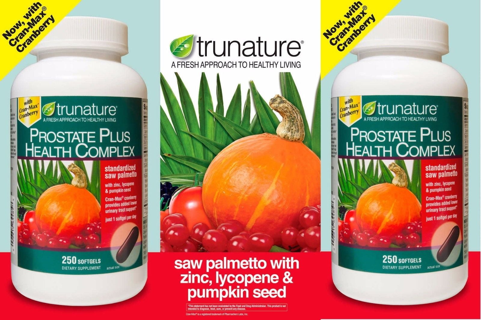 Trunature Prostate Health Complex Supplement - 250 Softgels, New and ...