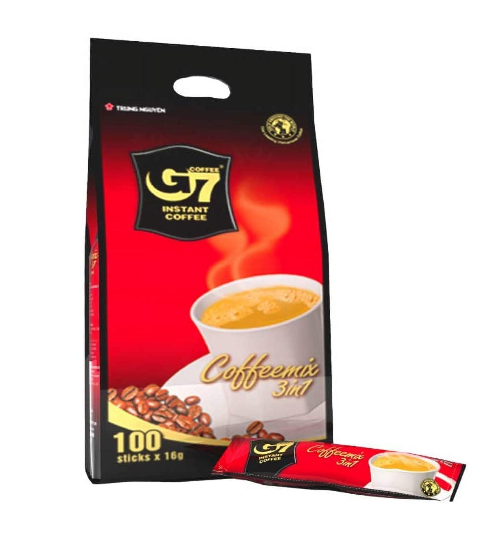 Trung Nguyen â€” G7 3 in 1 Instant Coffee â€” Roasted Ground Coffee Blend w/Non-dairy Creamer ...
