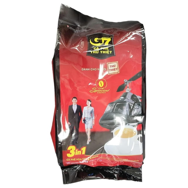 Trung Nguyen G7 3 In 1 Instant Coffee - 100 Sachets, Roasted Blend with Creamer, Sugar - Walmart.com