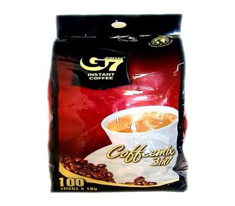 Trung Nguyen G7 Instant Premium Vietnamese Coffee, 3-In-1, 100 Sachets ...