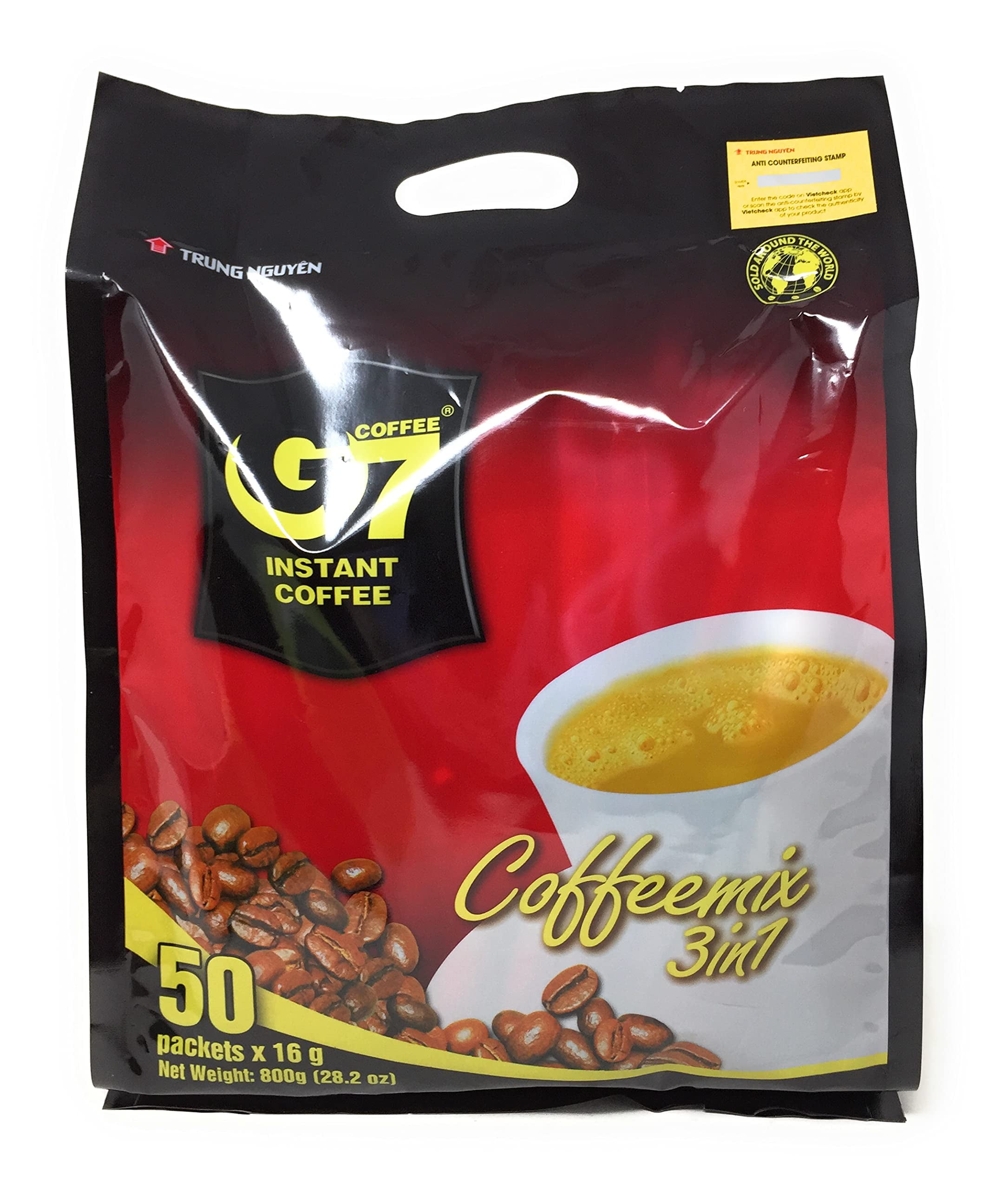 Trung Nguyen G7 3-in-1 Instant Vietnamese Coffee â€“ 50 Single-Serve ...