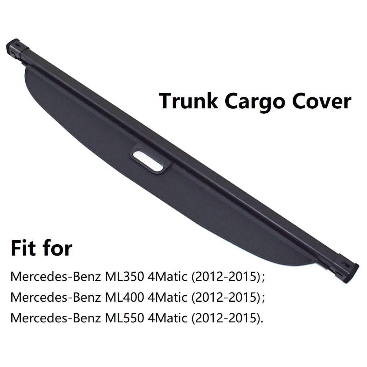 Trunk Cargo Cover Fit for Mercedes-Benz ML350 ML400 ML550 4Matic (2012 ...