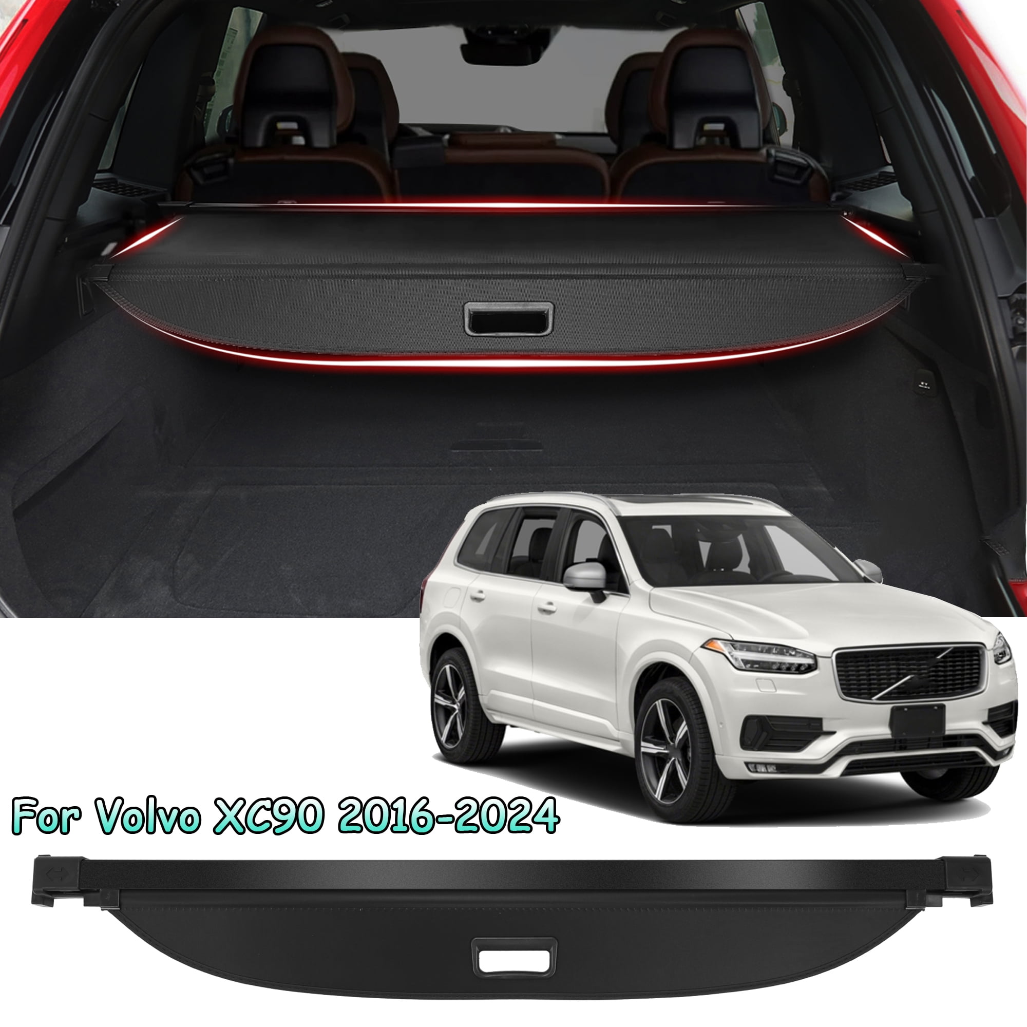 Trunk Cargo Cover For Volvo XC90 2016-2020 2021 2022 2023 2024 Security ...