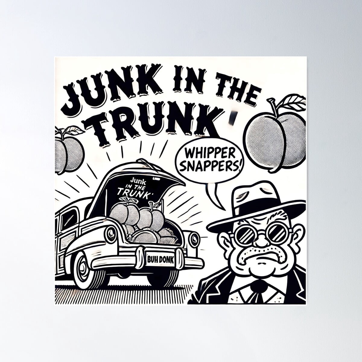 Trunk Junk Poster Wall Art, Modern Wall Decor For Living Room Bedroom ...