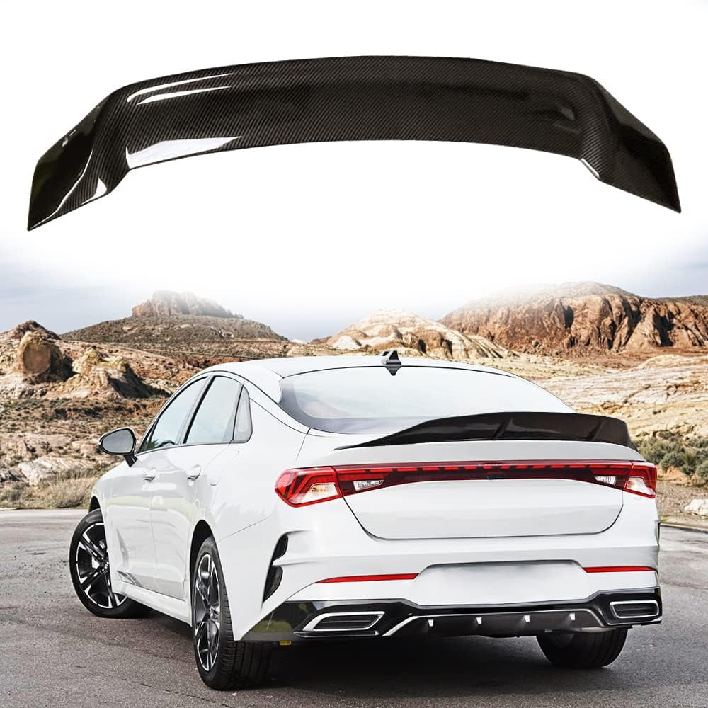 Trunk Lid Spoiler Wing R Style Compatible with 2021 2022 Kia K5 LX LXS GT EX All Models Duckbill ...