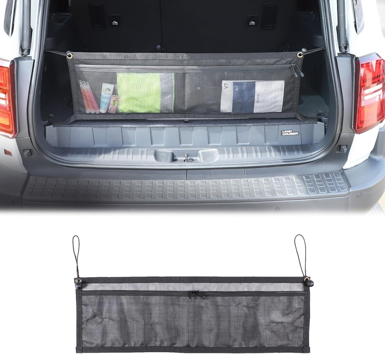 Trunk Mesh Cargo Net Bag Compatible with Toyota Land Cruiser 250 Prado ...