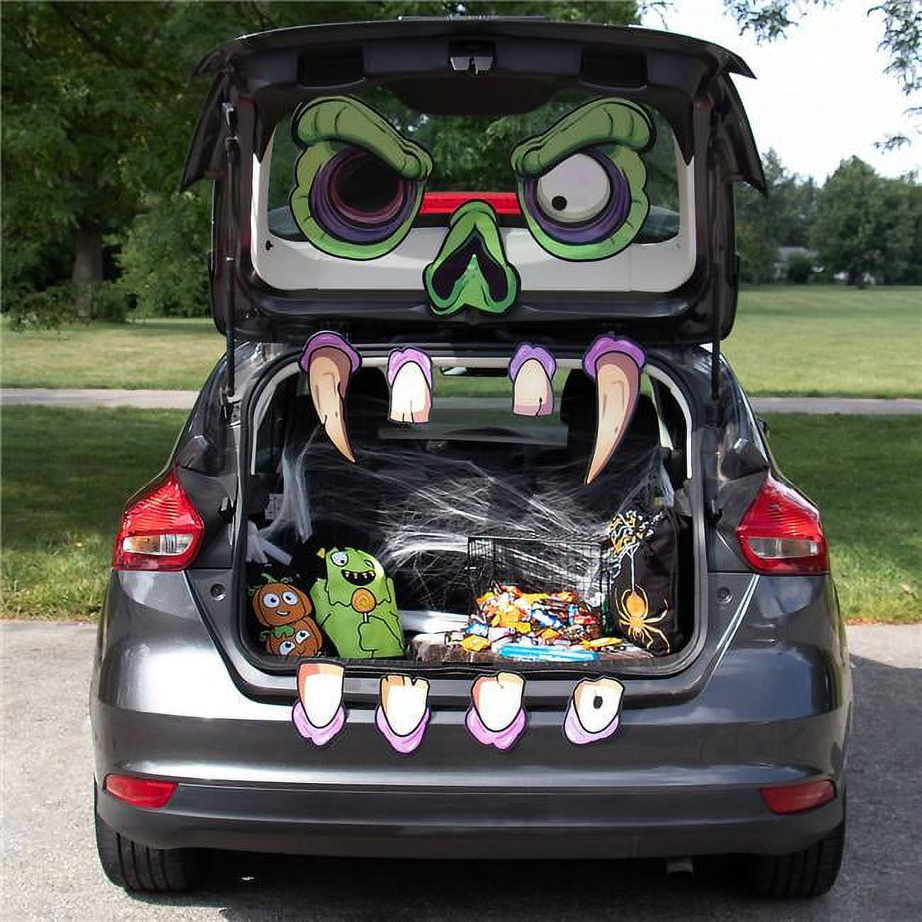 FinalFrame Trunk or Treat Mad Monster Face Car Decoration, 11 Piece Set ...