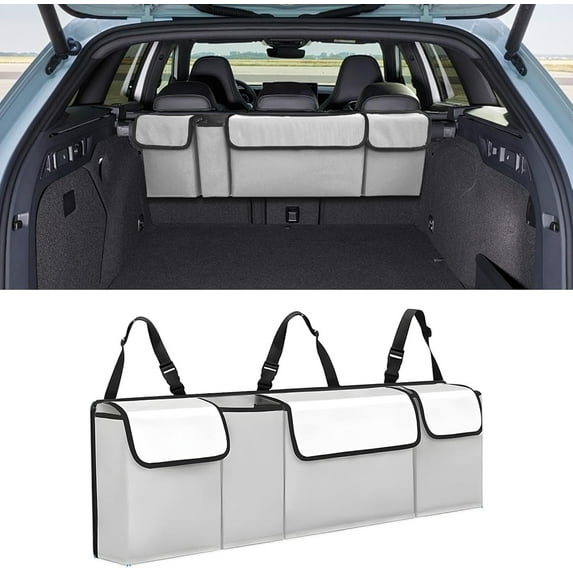 Trunk Organizer, Collapsible Cargo Bag with 4 Pockets,Backseat Large ...