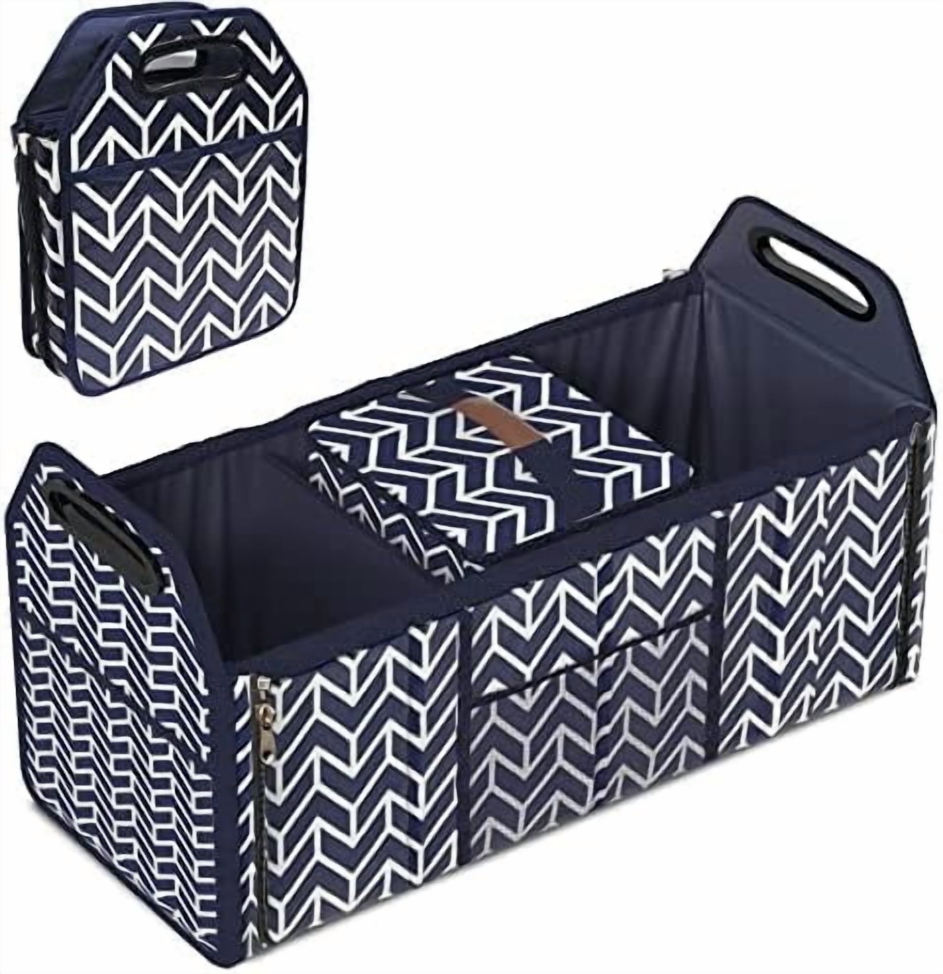 Trunk Organizer, Foldable Car Storage Bag Portable Insulation Cooler ...