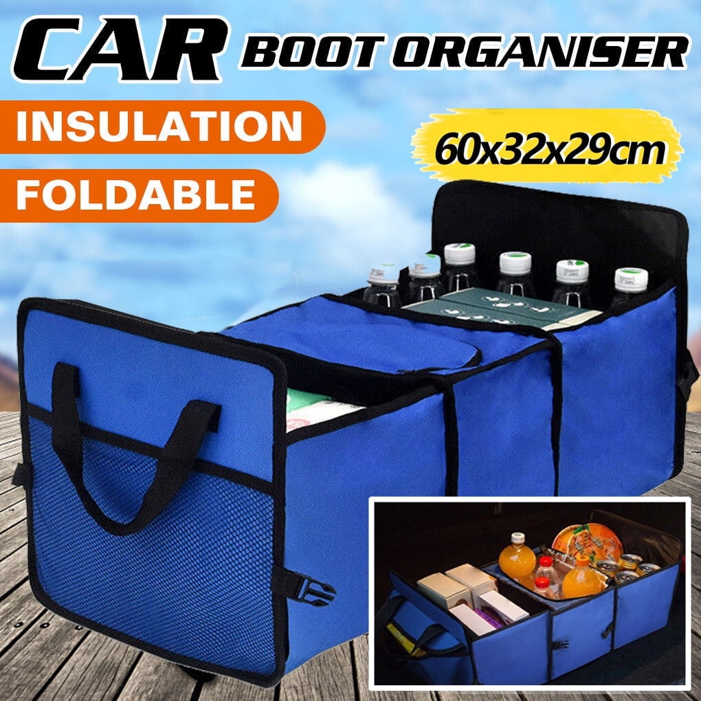 Trunk Organizer Folding Collapse Storage Box Net Bin Car Truck Cooler ...