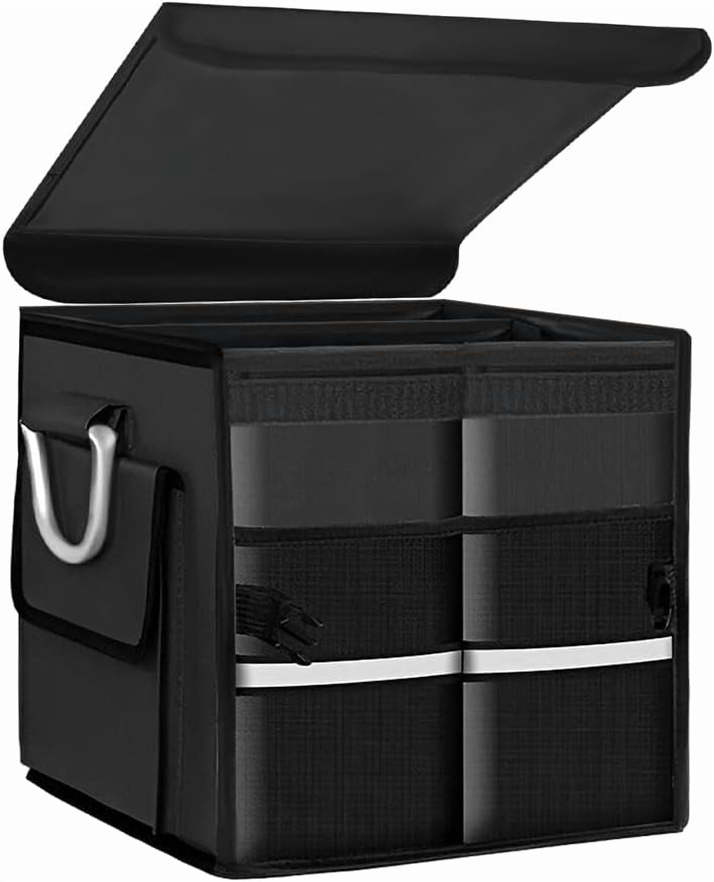 Trunk Organizer With Lid, Collapsible Waterproof Oxford Car Organizer ...