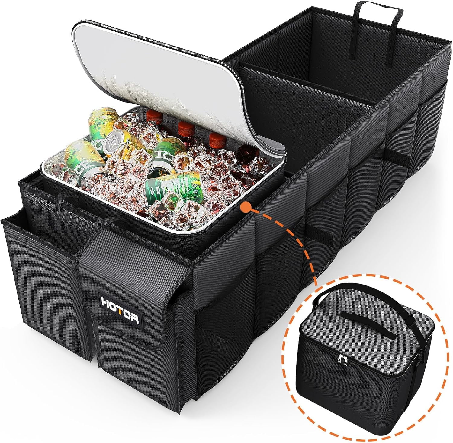 Trunk Organizer, Sturdy Foldable with Cooler for Car & SUV, 3 ...