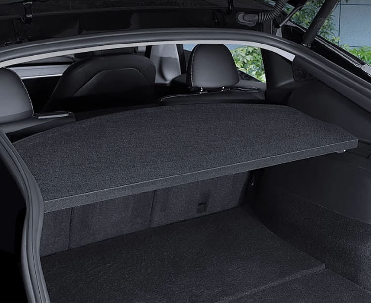 Trunk Partition Storage Box Parcel Shelf Flocking Waterproof Tail Box ...