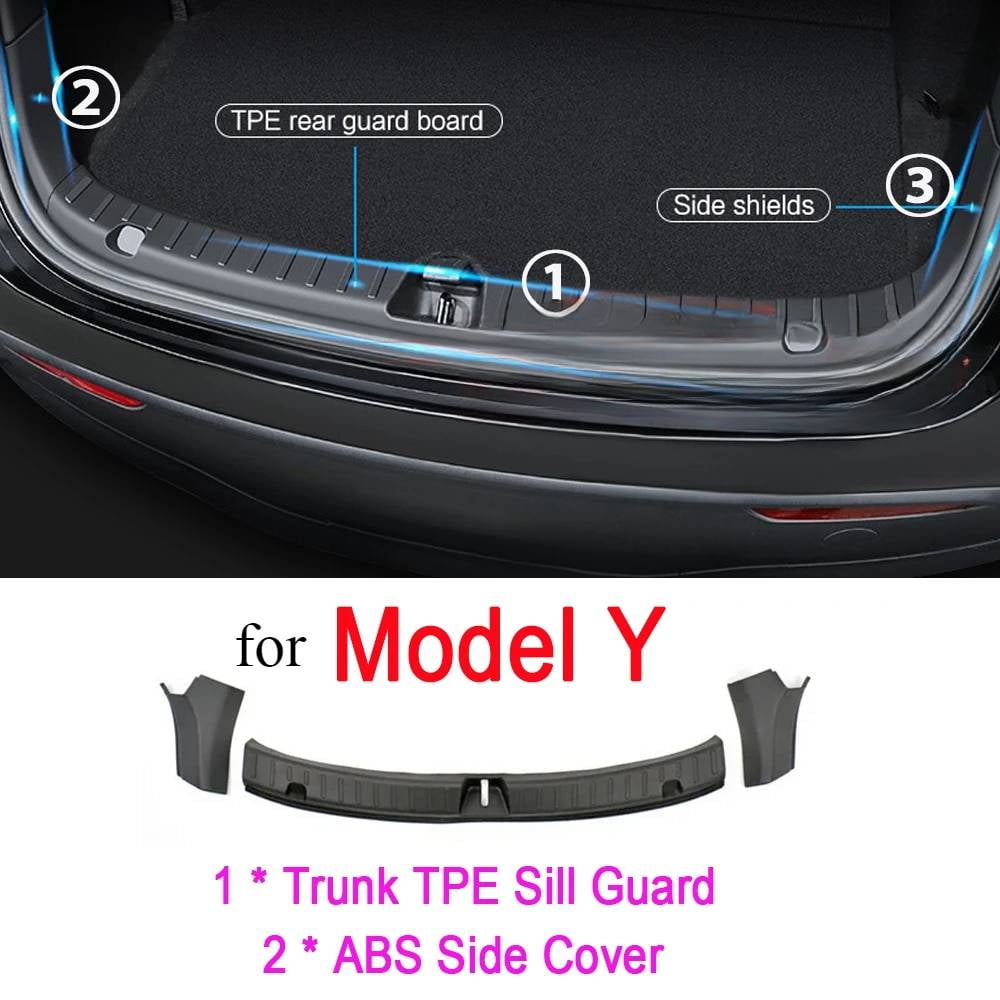 Trunk Sill Protector for Tesla Model Y Model 3 Highland Rear Bumper ...