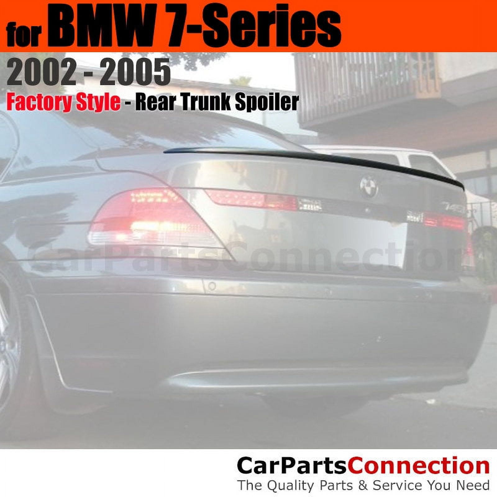 Trunk Spoiler Compatible With 2002 2003 2004 2005 2006 2007 2008 2009 BMW 7-Series All Factory ...
