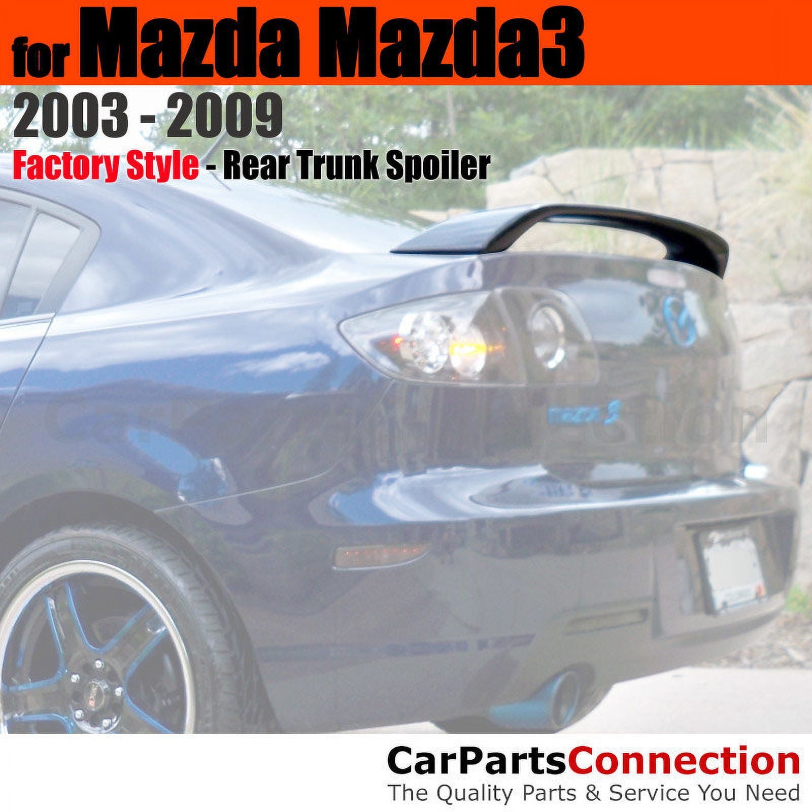 Trunk Spoiler Compatible With 2003 2004 2005 2006 2007 2008 2009 Mazda ...