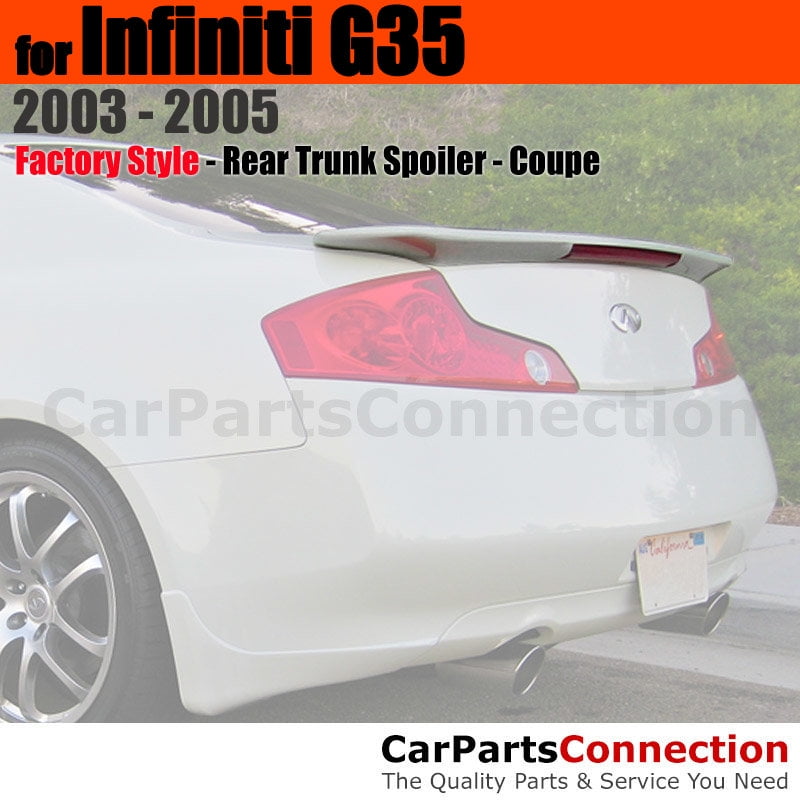 Trunk Spoiler Compatible With 2003 2004 2005 Infiniti G35 Coupe Factory ...