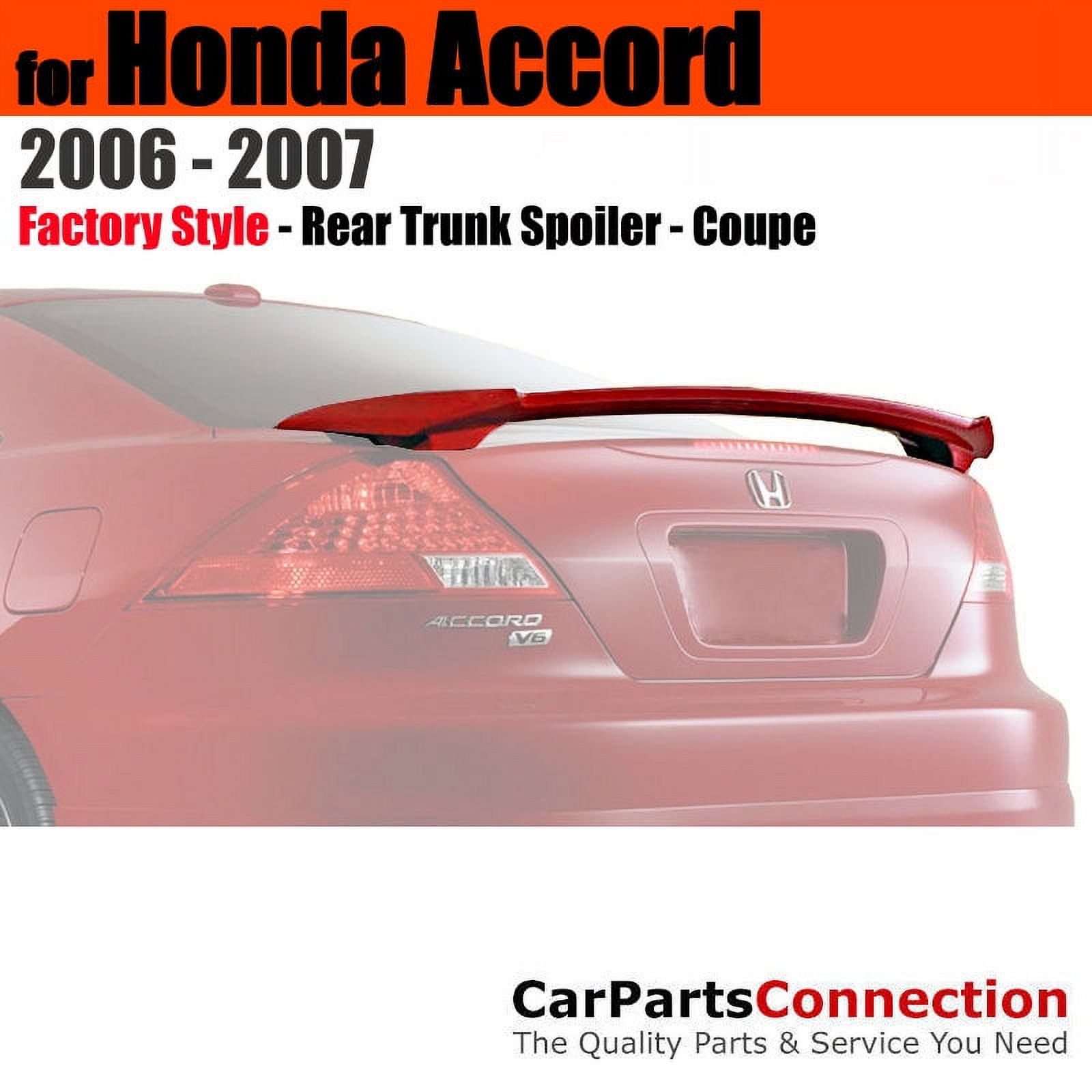 Trunk Spoiler Compatible With 2006-2007 Honda Accord Coupe Factory ...