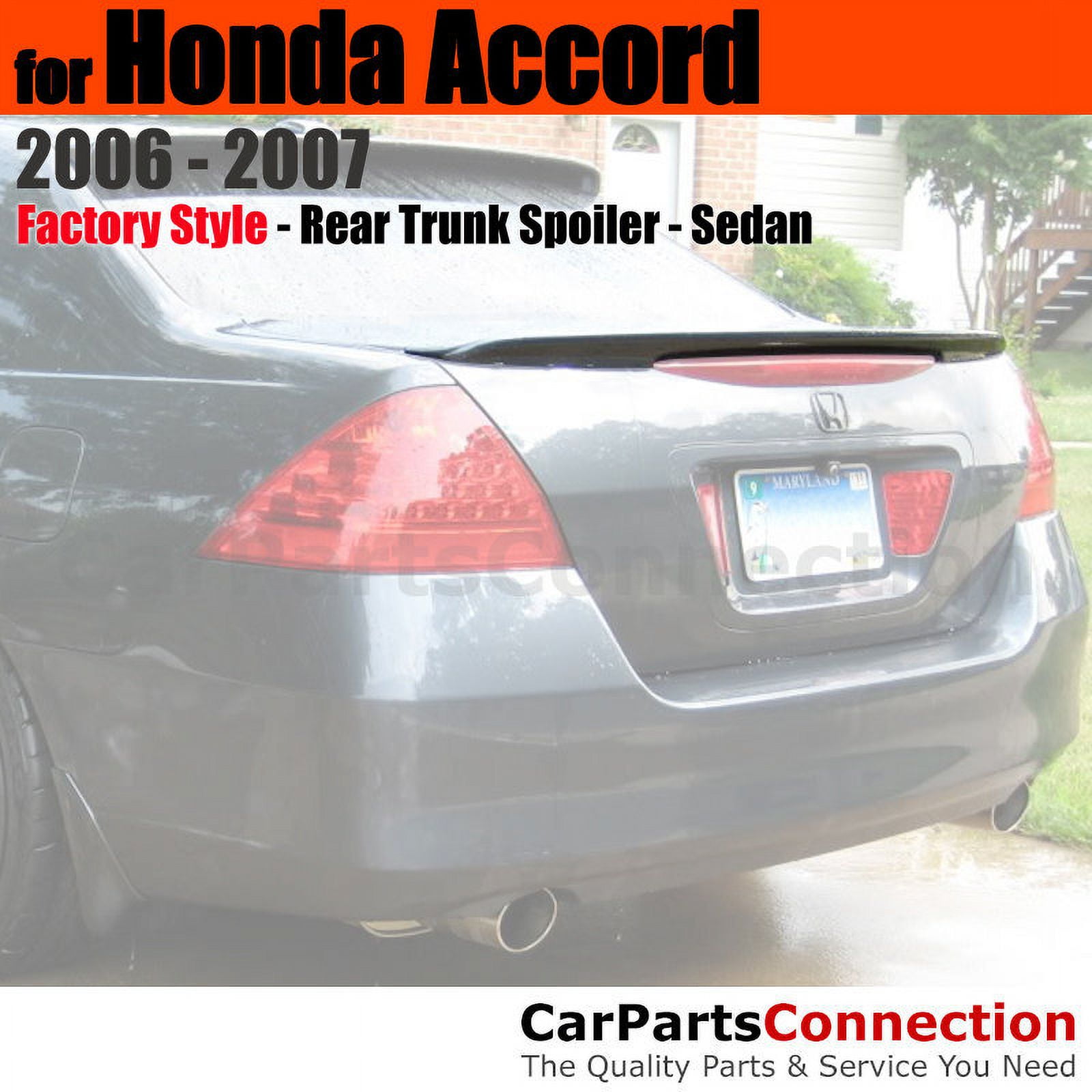 Trunk Spoiler Compatible With 2006-2007 Honda Accord Sedan Factory ...