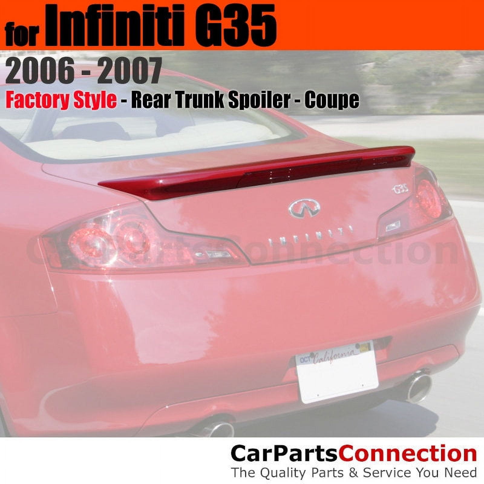 Trunk Spoiler Compatible With 2006-2007 Infiniti G35 Coupe Painted ...