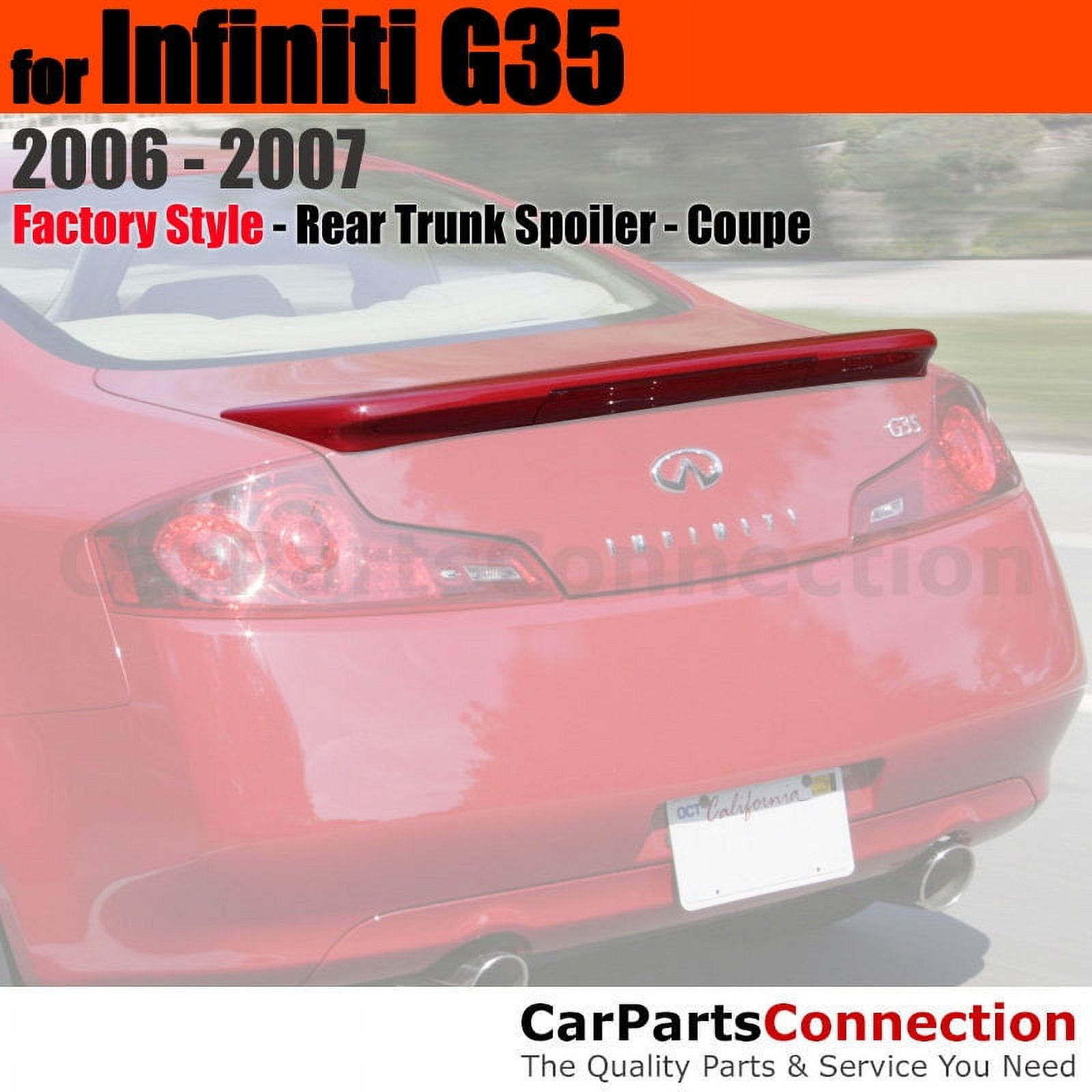 Trunk Spoiler Compatible With 2006-2007 Infiniti G35 Coupe Painted ...